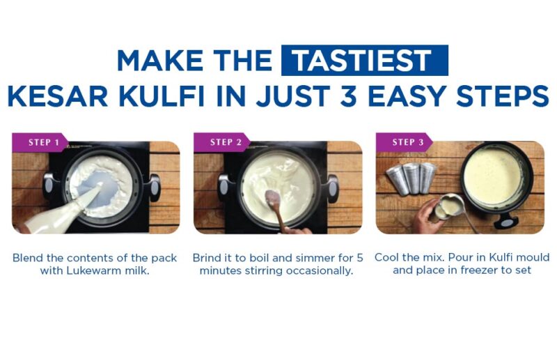 Kesar Kulfi with mould - Gits International